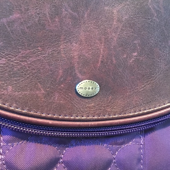 Mosey | Bags | Mosey Life Smiler Quilted Nylon Leather Crossbody Travel ...